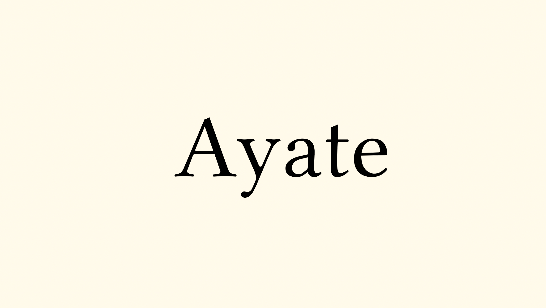 ABOUT – Ayate